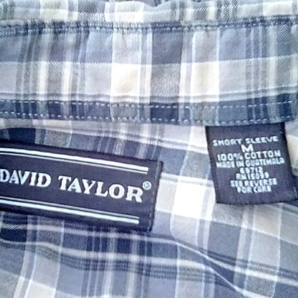 David Taylor | Shirts | David Taylor Short Sleeve Button Down Shirt M ...